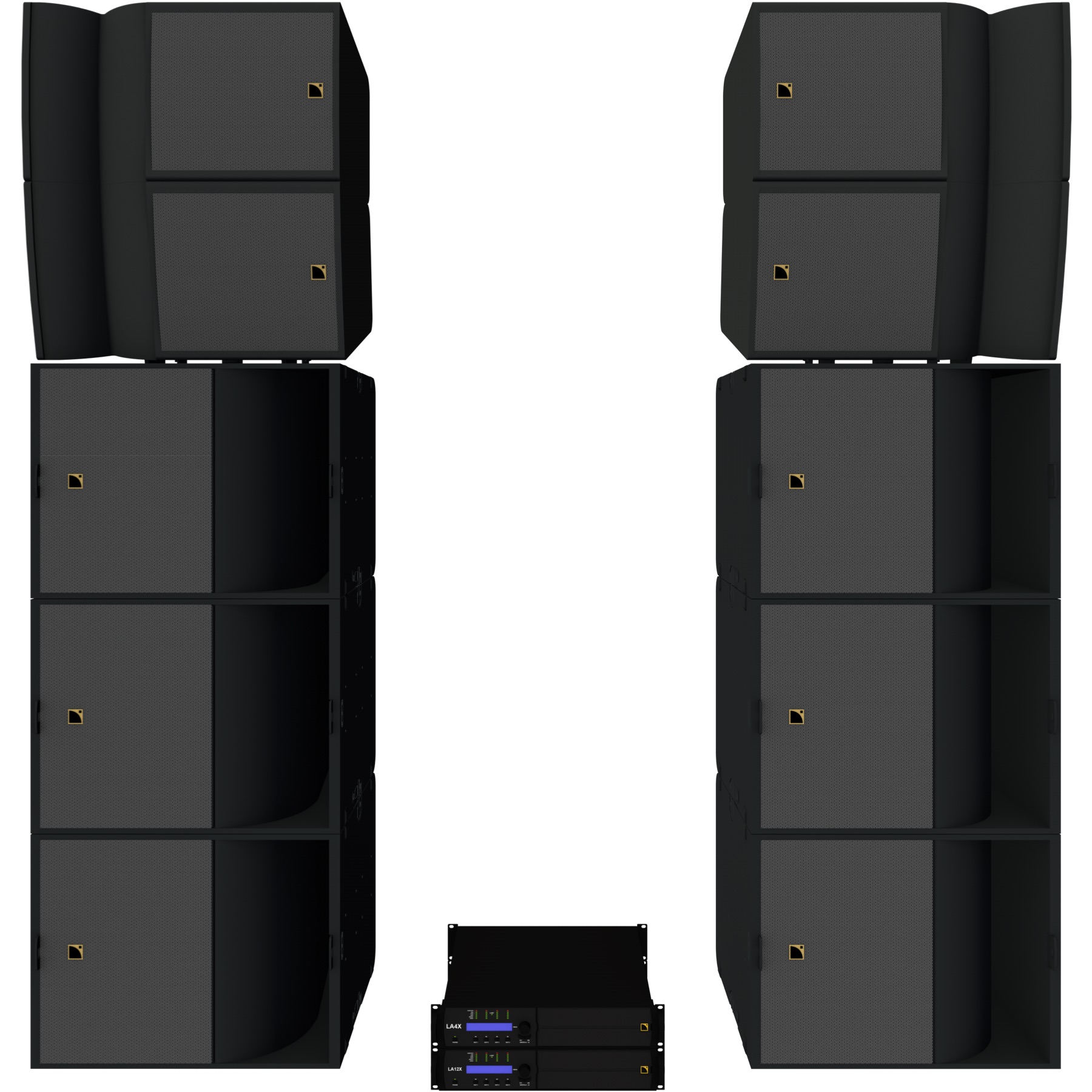 Ton Anlagen Set [11] L-Acoustics A15+KS21 (Mittel) mieten - WEMME Events