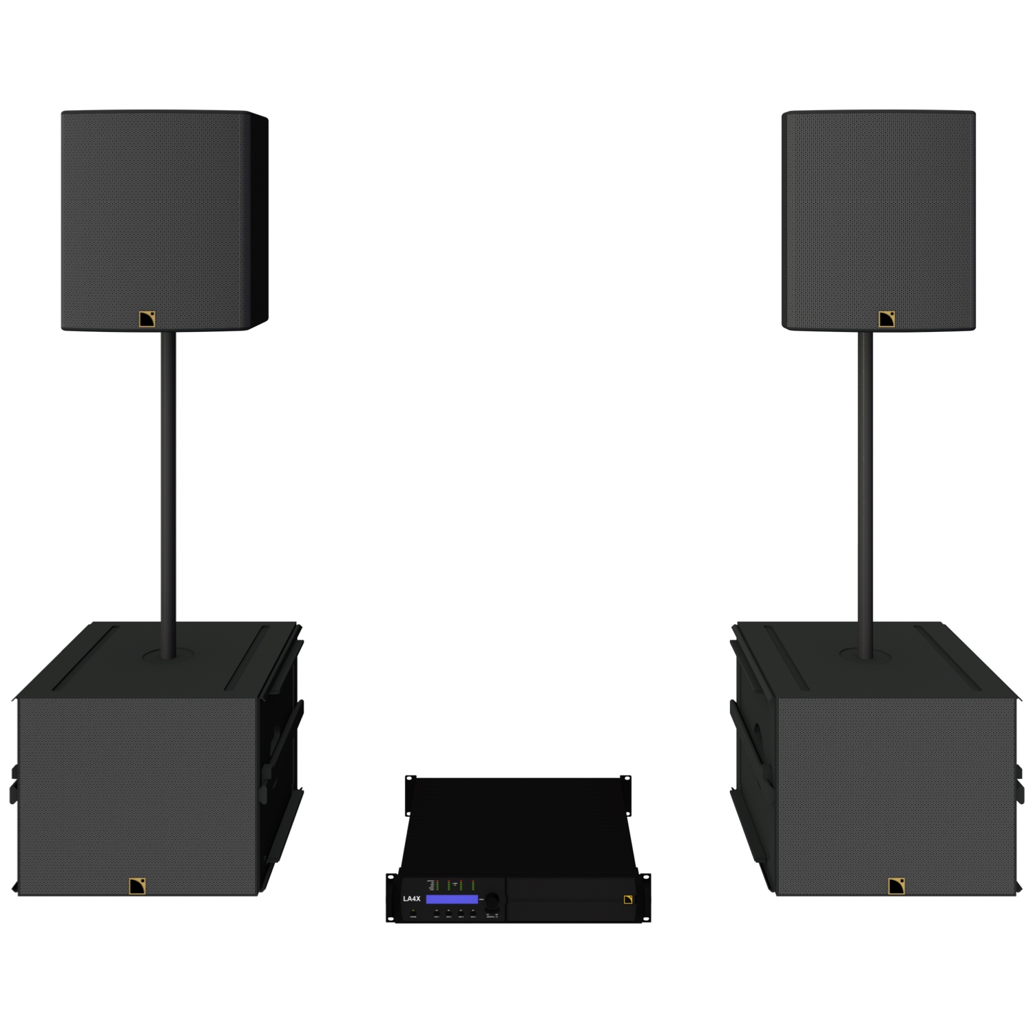 Ton Anlagen Set [4] L-Acoustics X12+SB15m mieten - WEMME Events